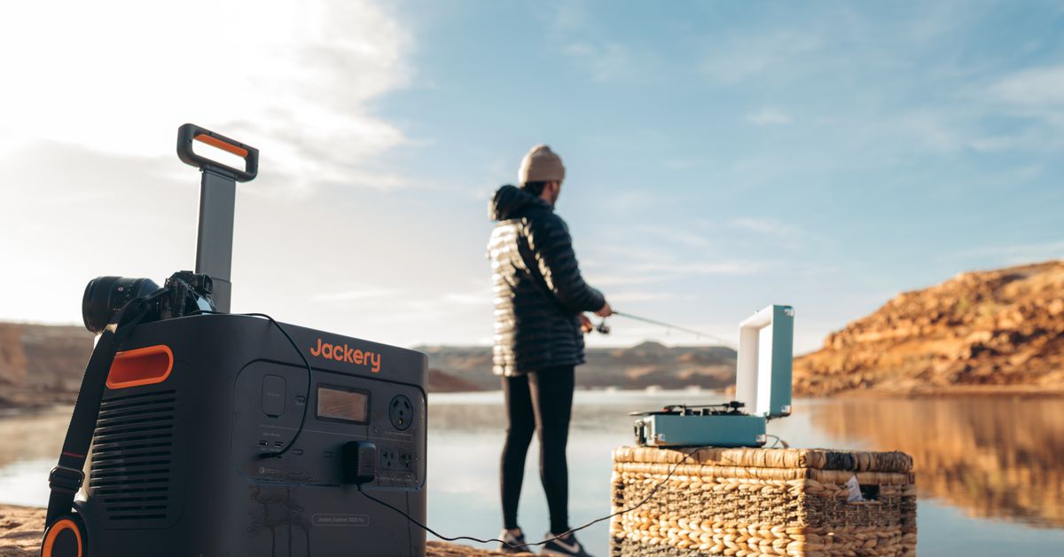 Go fishing with a record player using Jackery’s flagship solar ...