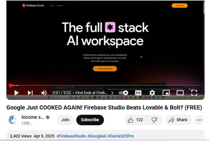 Google introduces Firebase Studio, an end-to-end platform that builds custom apps in-browser, in ...